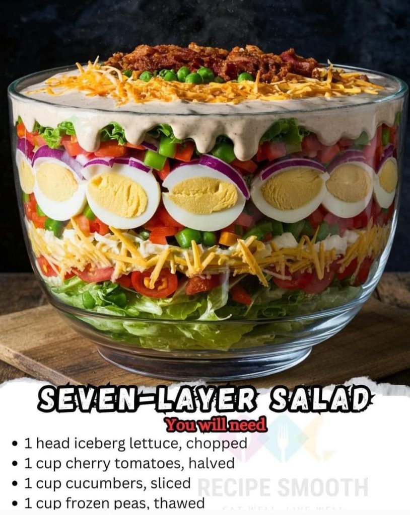 Seven Layer Salad – Let Go Cooking