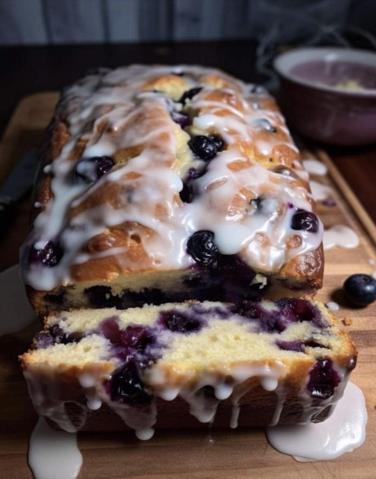 Blueberry Glazed Loaf Cake – Let Go Cooking